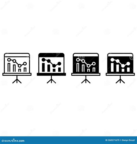 Data Analysis Icon Vector Set Profit Graph Illustration Sign Collection Data Science Symbol Or