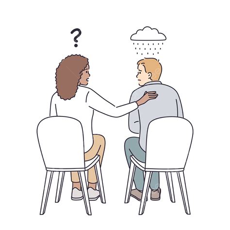 Empathieunterstützung Und Verständniskonzept Empathie Geistig Betonen Png Und Vektor Zum