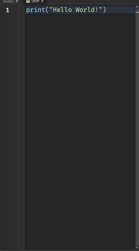 the script window is not docking correctly like its docking on toolbox platform usage