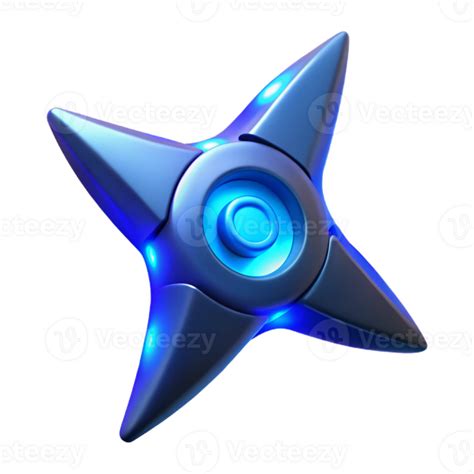 Blue Glowing 3d Star Render 56474290 Png
