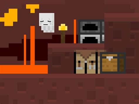 Cartoon Minecraft Nether Background 2048x1536 Wallpaper