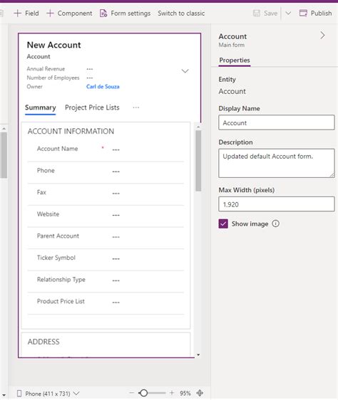 Form Designing And Screen Resolution In Model Driven Power Apps Carl De Souza