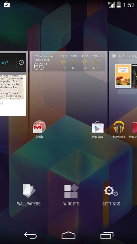 Android Kitkat Interface