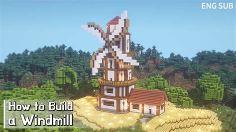 Minecraft How To Build A Windmill Tutorial Building Tutorial 2 마인크래프트 건축 집 짓기 풍차 Youtube