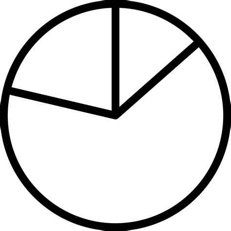 Line Art Pie Chart With Three Level Icon In Flat Style 24374974 Vector Art At Vecteezy