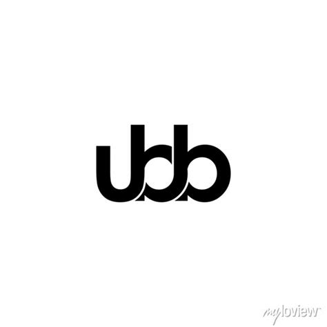 Ubb Letter Original Monogram Logo Design Posters For The Wall • Posters