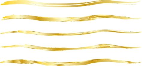 붓으로 그린 것처럼 보이는 심플한 황금색 선 세트일러스트 소재 0명에 대한 스톡 벡터 아트 및 기타 이미지 0명 그런지 이미지 기법 그리기 Istock