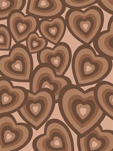 Aesthetic Brown Pattern Wallpaper