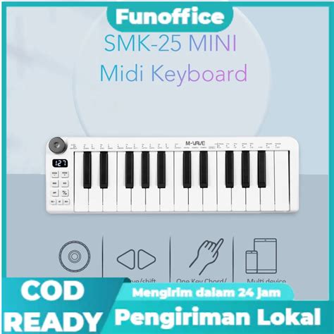 Jual M Vave Smk 25mini Midi Keyboard Rechargeable 25 Key Midi Control Keyboard Mini Portable Usb