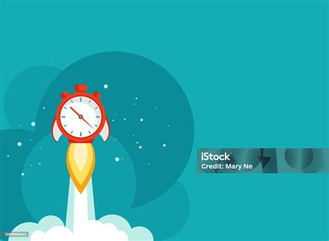 화재 구름 별이 있는 빨간 스톱워치 로켓선이 있는 수평 배경 스톱워치에 대한 스톡 벡터 아트 및 기타 이미지 스톱워치 로켓 0명 Istock