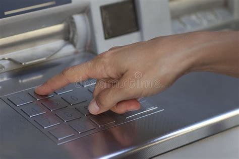 Woman Inserts PIN Stock Photo Image Of Person Bankrupt 21886600