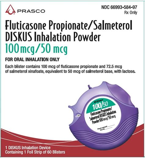 Fluticasone And Salmeterol Diskus Package Insert Prescribing Info