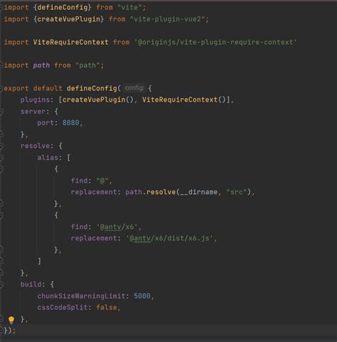 vue 2 vite throws a component rendering error due to missing as it