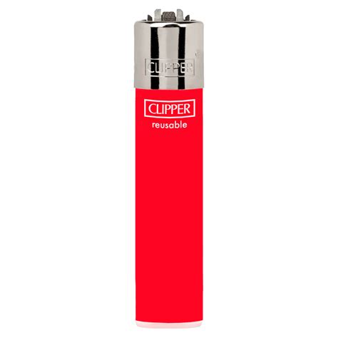 Clipper Solid Colour Silver Top Lighter One Stop