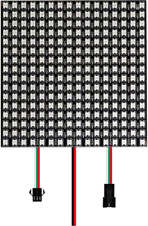 Ws2812b Individually Addressable Rgb Led Flexible Panel Matrix Screen 1616 Microchiplk