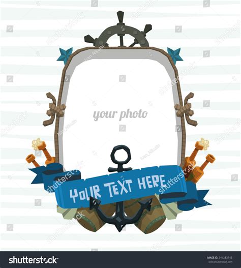 Sailor Frame Vektor Stock Vector Royalty Free 244383745 Shutterstock