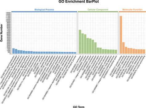 Go Enrichment Barplot The Horizontal Coordinate Is The Classification Download Scientific