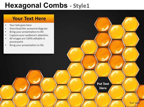 Hexagonal Combs Style 1 Powerpoint Presentation Slides DB Presentation PowerPoint Images