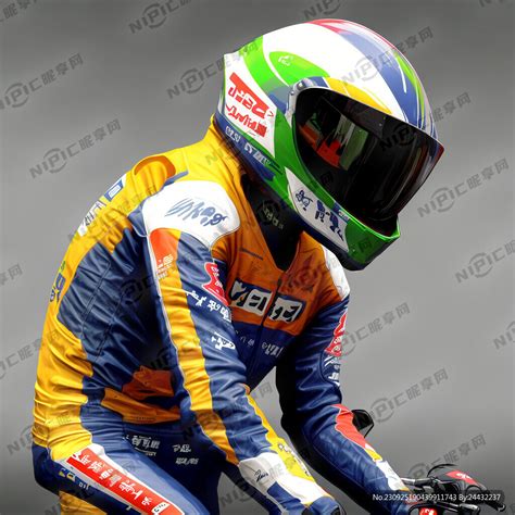 Ai创作图摩托赛车手 昵图网