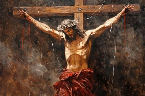 골고다 산에서 십자가에 못 박히신 예수 그리스도 인류의 죄를 위해 죽으심 하나님의 아들 성경 신앙 크리스마스 카톨릭 종교 기독교인 행복한 부활절 기도 좋은 금요일