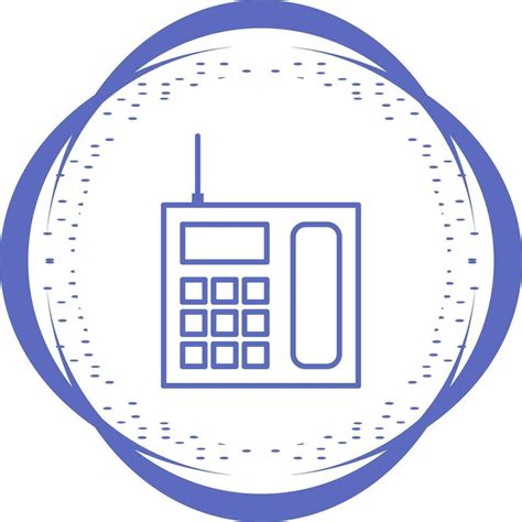 Wireless Landline Phone Vector Icon 26352023 Vector Art At Vecteezy