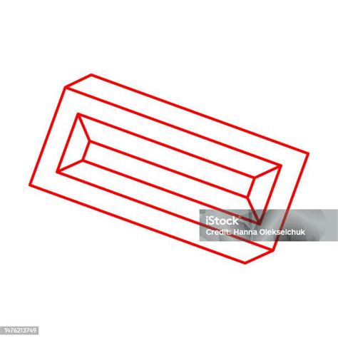 불가능한 모양 신성한 기하학 인물 착시 추상적 인 영원한 기하학적 개체 불가능한 끝없는 윤곽선 모양 작전 예술 흰색 배경에