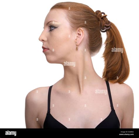 Redhead Model In Bra Hi Res Stock Photography And Images Alamy