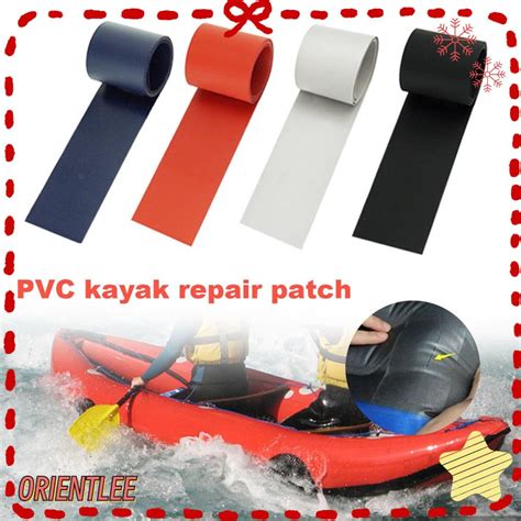 Orientlee Repair Patch Pvc Rubber Inflatable Boats Patch Tool Kit Kayak Waterproof 5 Colors