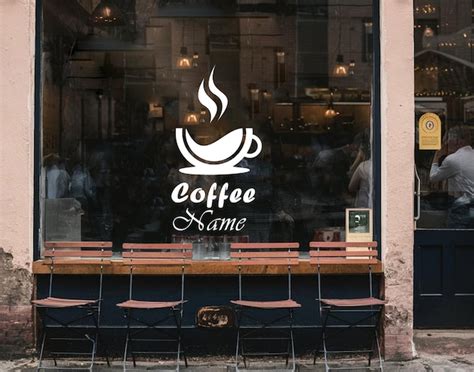 Window Shop Mockup Design For Coffee Premium Ai Generated Psd