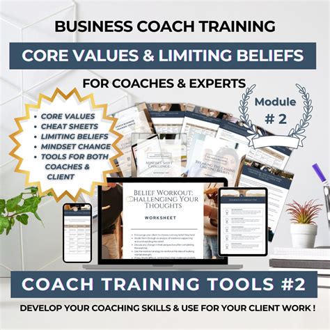 Coaching Canva Templates For Core Values And Limiting Beliefs Coach