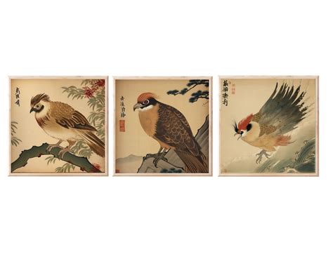 Pidgey Pidgeotto And Pidegot Pokemon Wall Art Prints Vintage Style