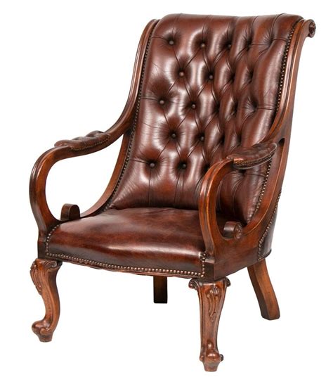 Vintage Brown Leather Armchair
