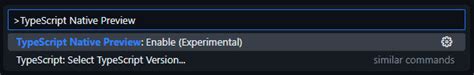 Announcing Typescript Native Previews Typescript