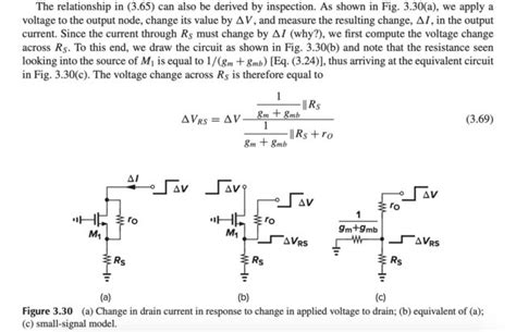 Circuit Analysis Degenerated Common Source Output Resistance By