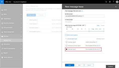 How To Create An Extended Message Trace Report In Office 365