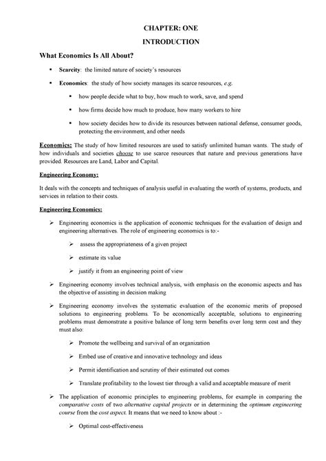 Embedded Systems Chapter One Introduction What Economics Is All