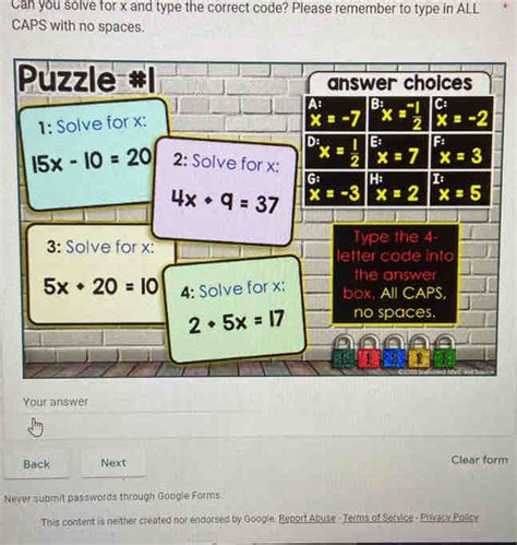 Solved Can You Solve For X And Type The Correct Code Please Remember