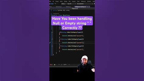 Best Way To Handle Empty Or Null Strings In C Shorts Coding Csharp Webdevelopment Youtube