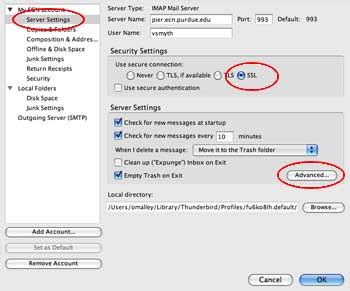 Thunderbird For Mac IMAP Client Setup Purdue IT Research And Health Technology Services STEM