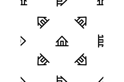 House Pattern Seamless Vector Graphic By Nsit0108 · Creative Fabrica