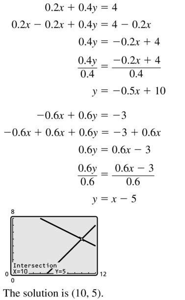 Big Ideas Math Algebra 1 Answers Chapter 5 Solving Systems Of Linear