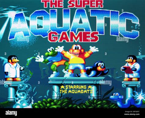 The Super Aquatic Games Snes Super Nintendo Editorial Use Only