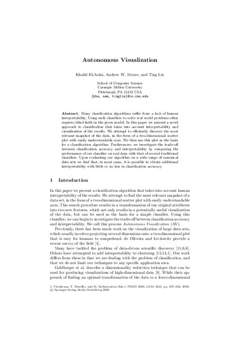 Pdf Autonomous Visualization