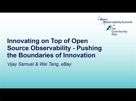 Free Video Innovating On Top Of Open Source Observability Pushing The Boundaries Of