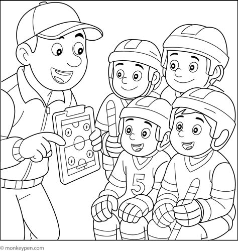 Coach Coloring Sheet 2025