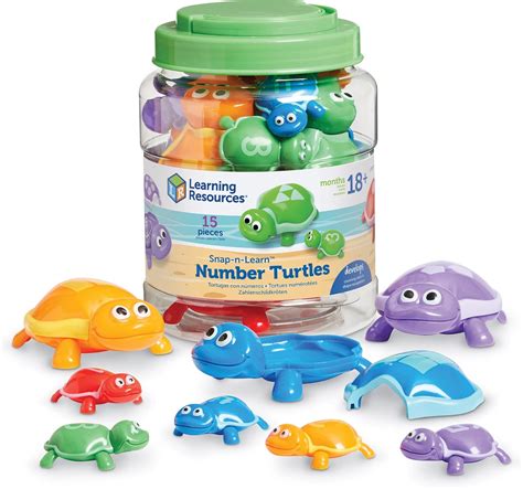 Buy Learning Resources Number Turtles Set 15 Pieces Ages 18 Months