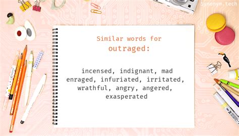 Outraged Synonyms That Belongs To Adjectives