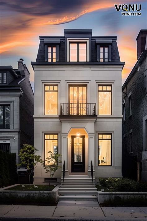 Elegant Urban Townhouse With Classic Facade Dream House Exterior