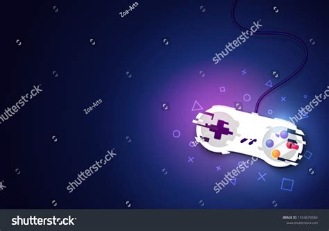 Vector Illustration Video Game Console Pad Stock Vector Royalty Free Shutterstock