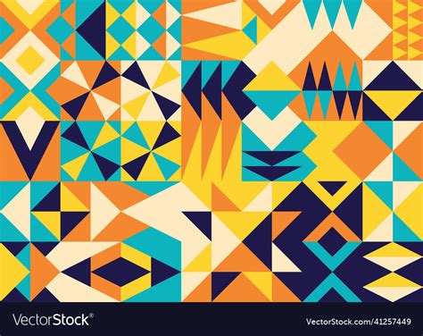 Abstract Geometric Triangles Colorful Royalty Free Vector